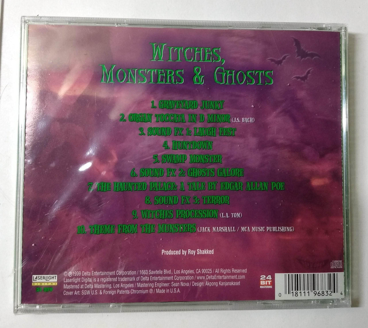 Witches Monsters Ghosts Horrifying Music Howling Sound Effects CD 1999 ...