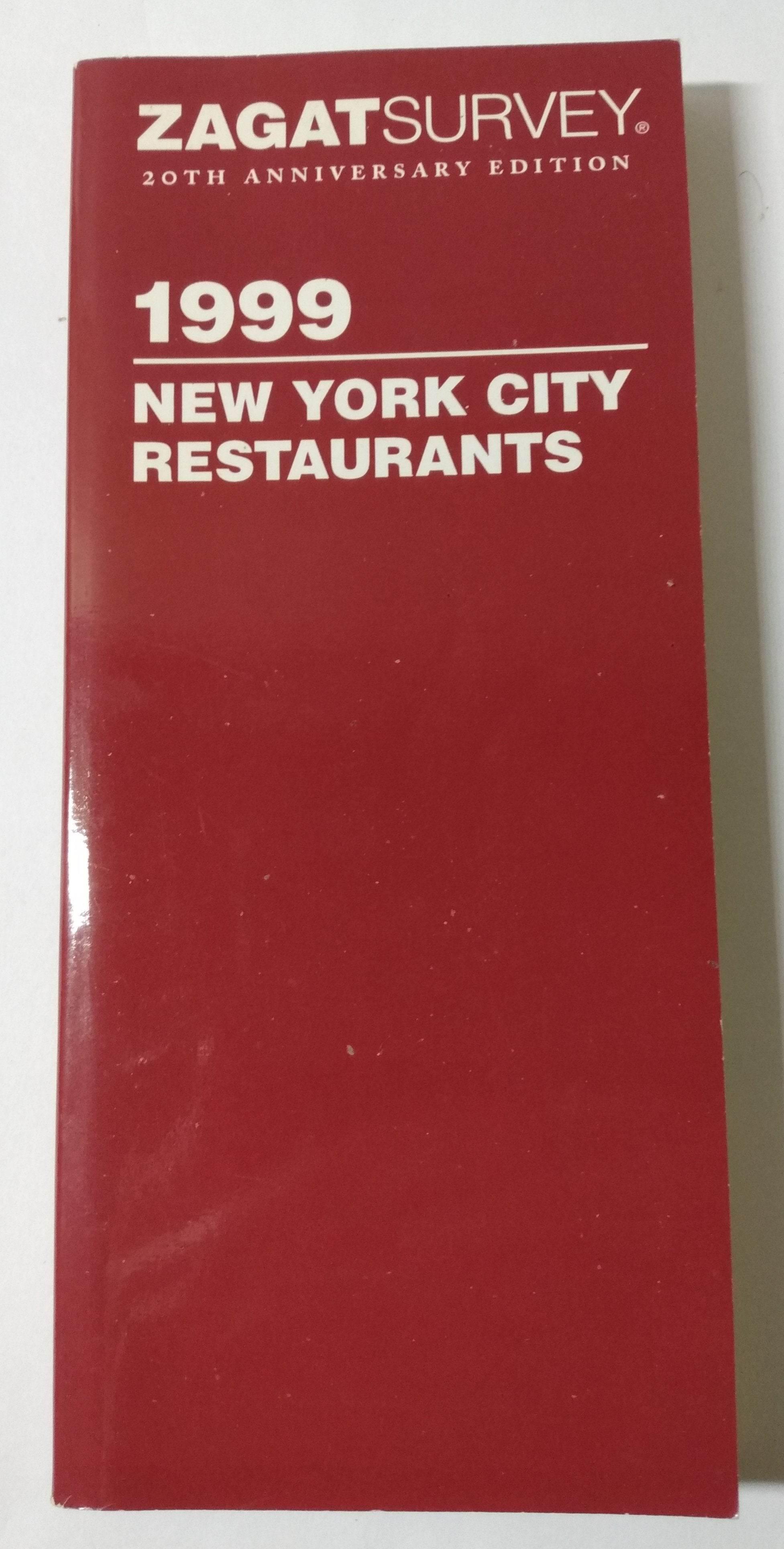 Zagat Survey New York City Restaurants 1999 – TulipStuff