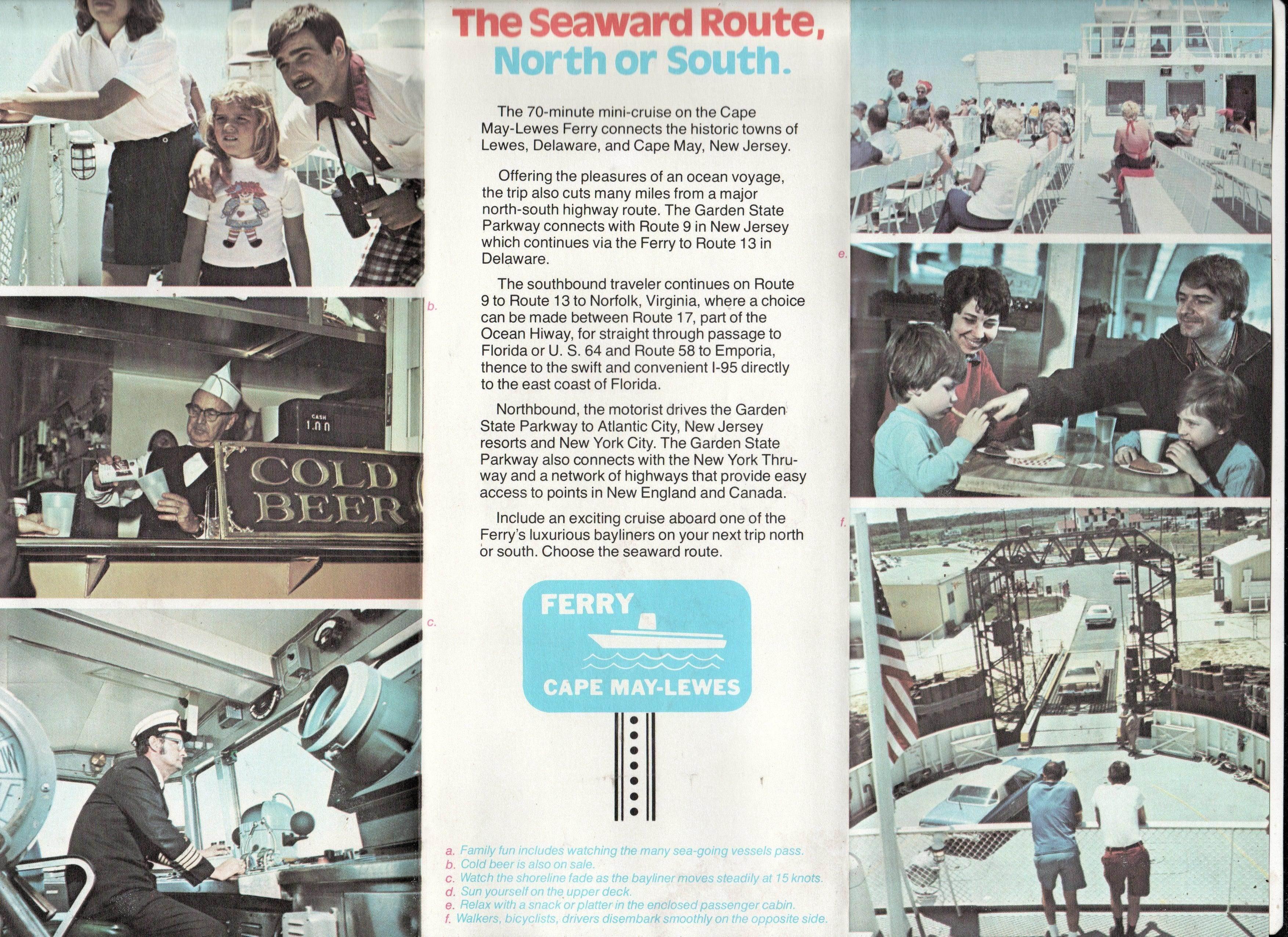 Cape May NJ Lewes DE Car Ferry Schedule Brochure 1981 – TulipStuff