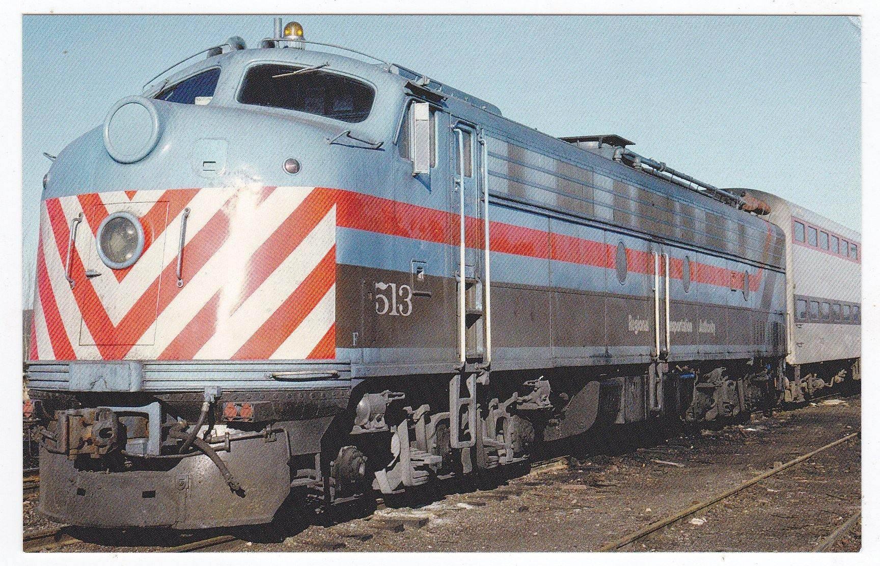Chicago RTA Commuter Train And E8M Locomotive Postcard – TulipStuff