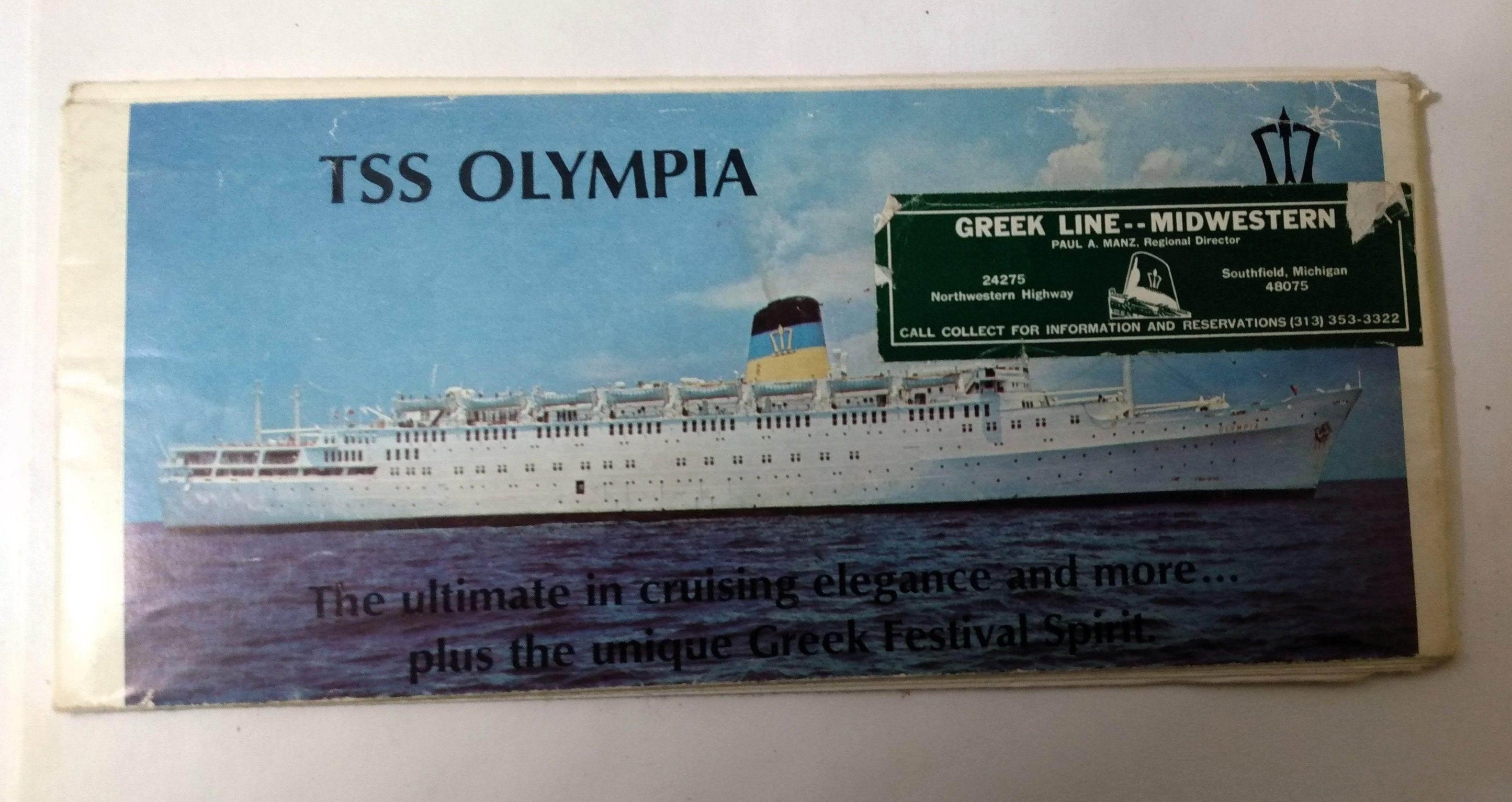 Greek Line TSS Queen Anna Maria TSS Olympia Large Deck Plans – TulipStuff