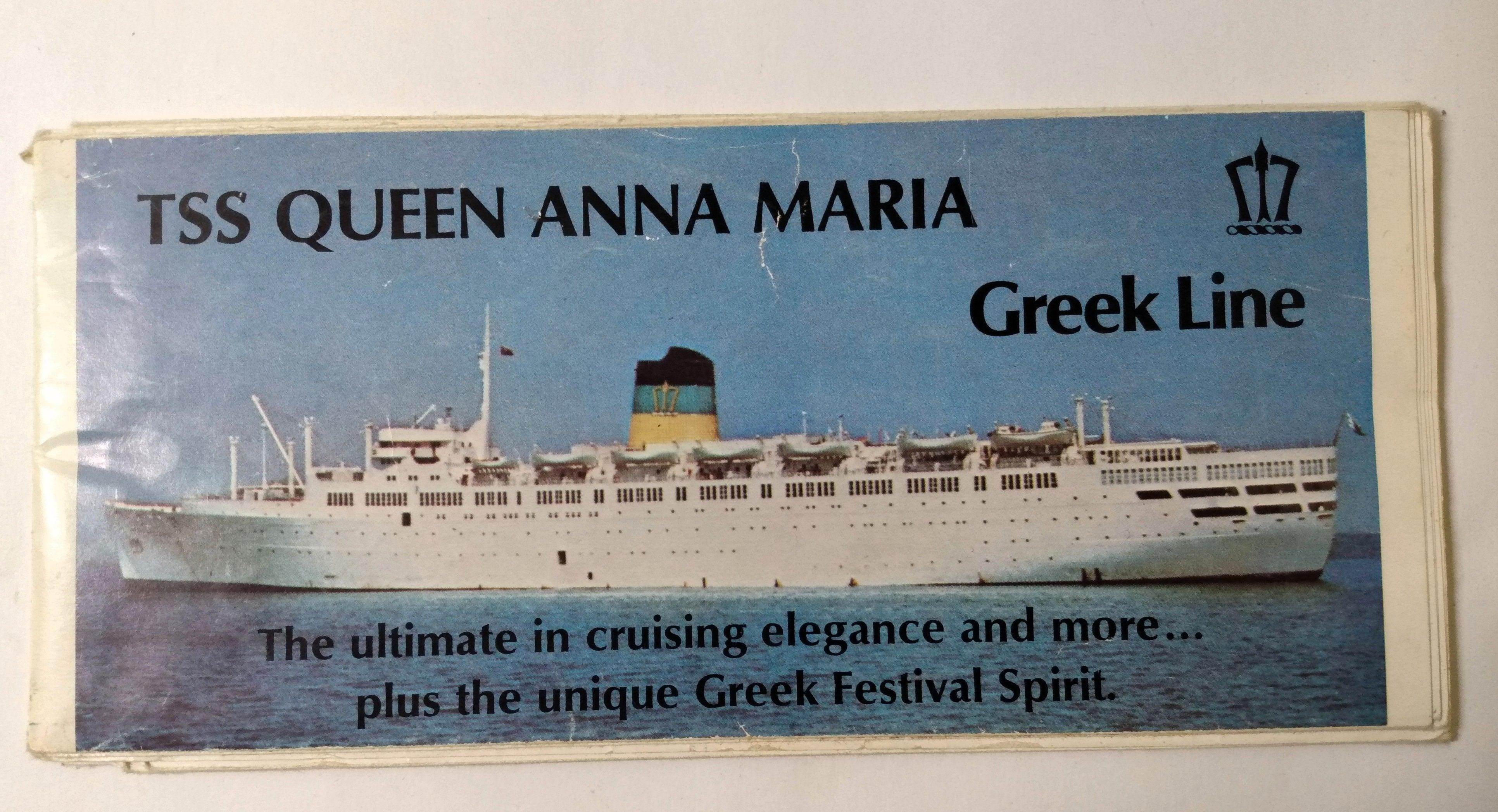 Greek Line TSS Queen Anna Maria TSS Olympia Large Deck Plans – TulipStuff