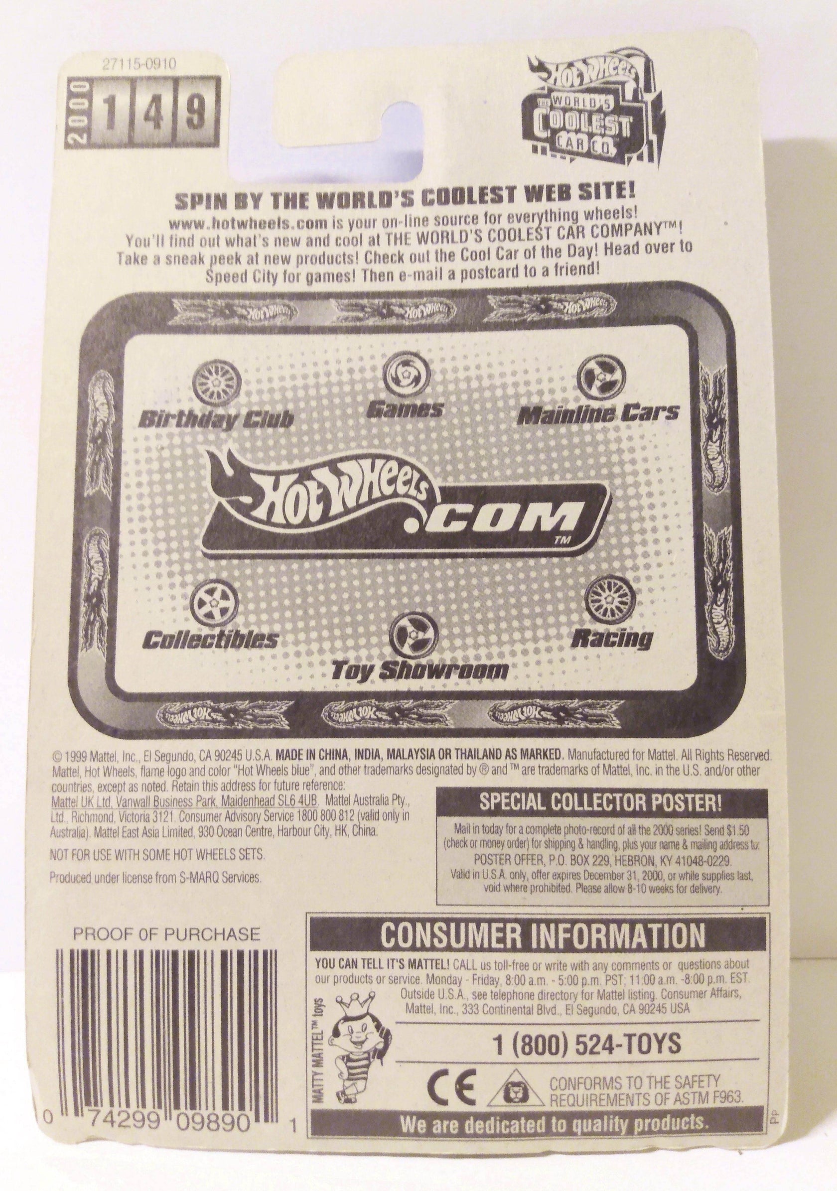 Hot Wheels Collector 2000 #149 Shadow Mk IIa Racing Car – TulipStuff