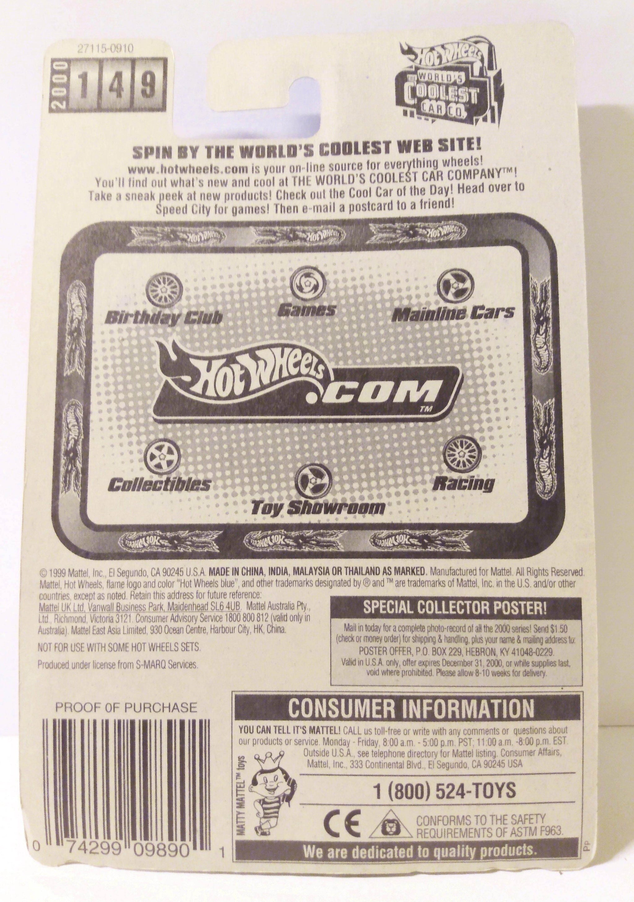 Hot Wheels Collector 2000 #149 Shadow Mk IIa Racing Car – TulipStuff