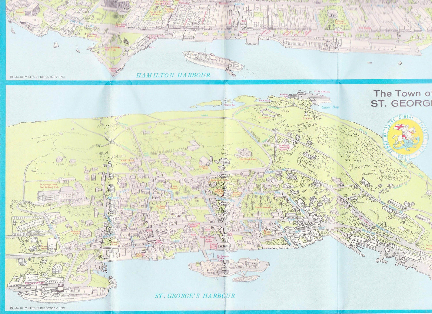 Handy Reference Map of Bermuda 1966 – TulipStuff