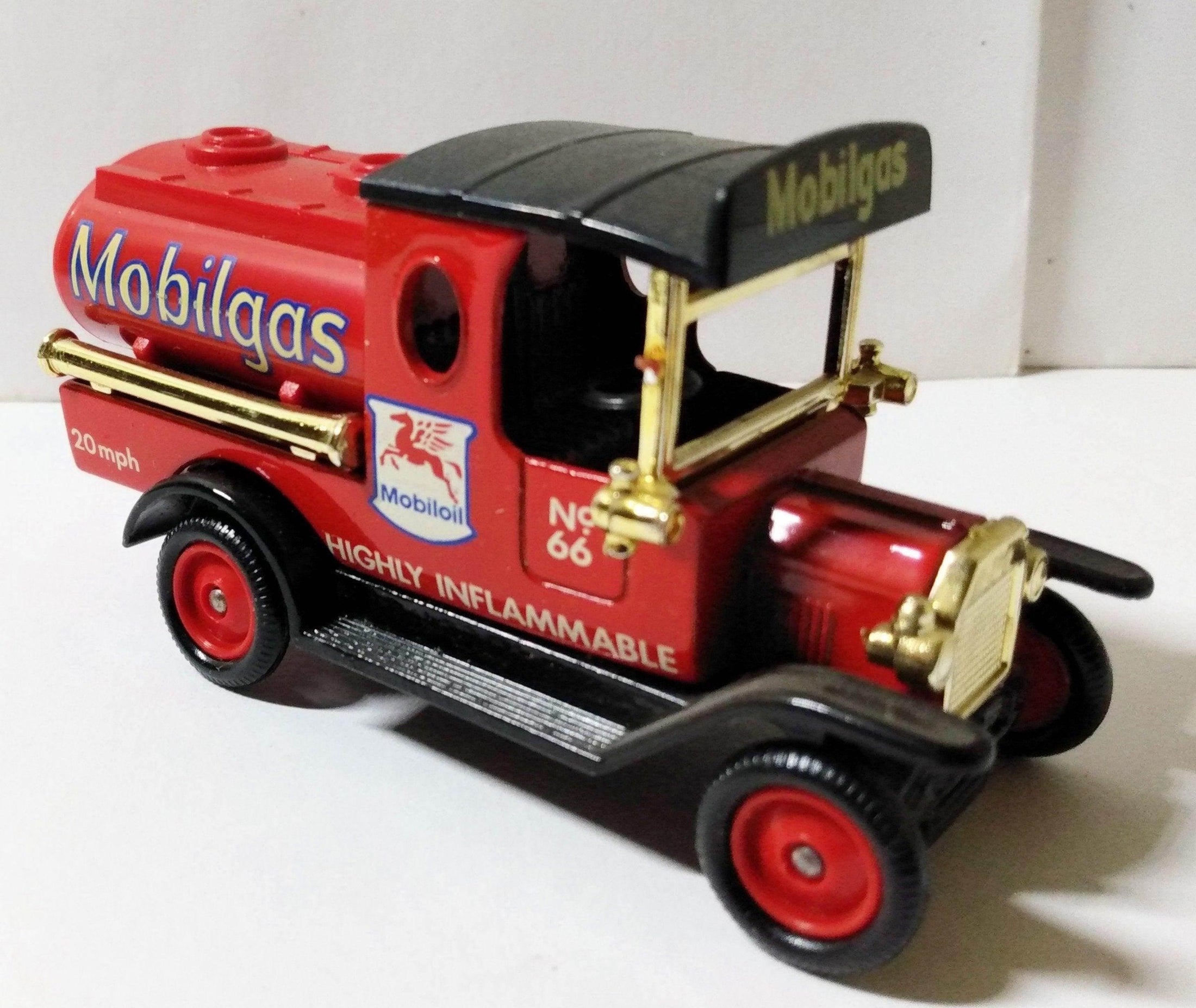 Lledo Days Gone DG8 1920 Ford Model T Tanker Mobil Gas England – TulipStuff