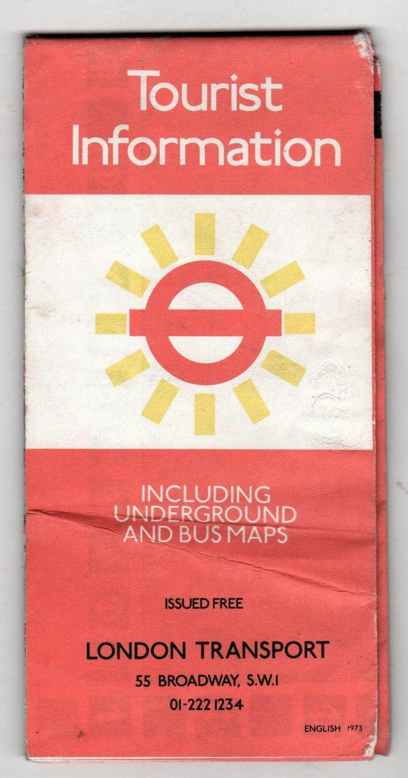 London Transport Tourist Info with Underground Tube and Bus Map 1973 ...