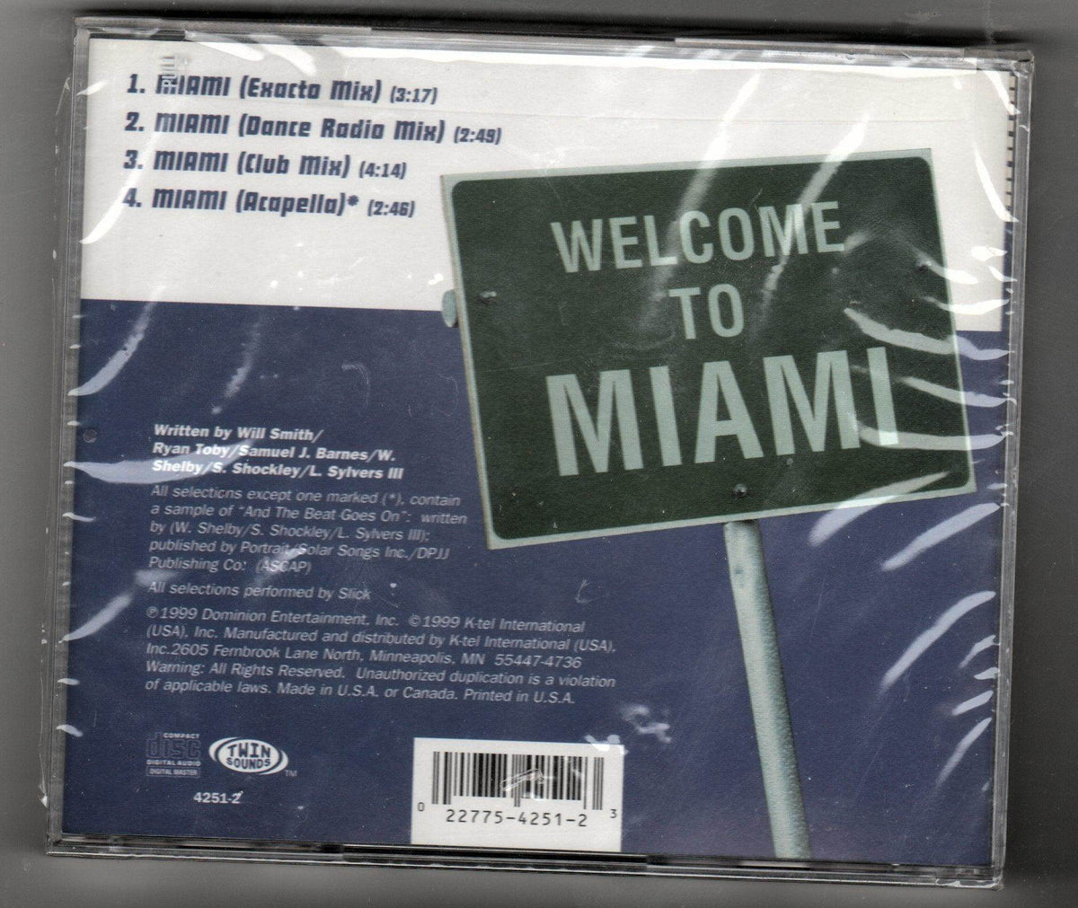 Slick Miami Pop And Club Mixes Electronic Music Hi NRG CD 2001 – TulipStuff