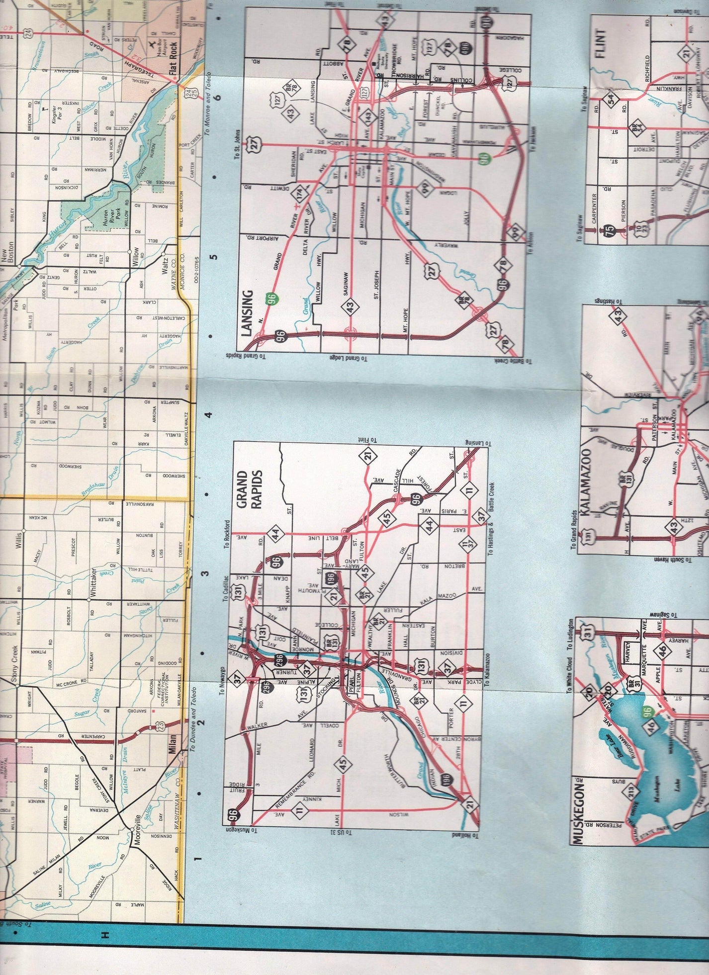 Michigan 1968 Official State Highway Department Road Map – TulipStuff