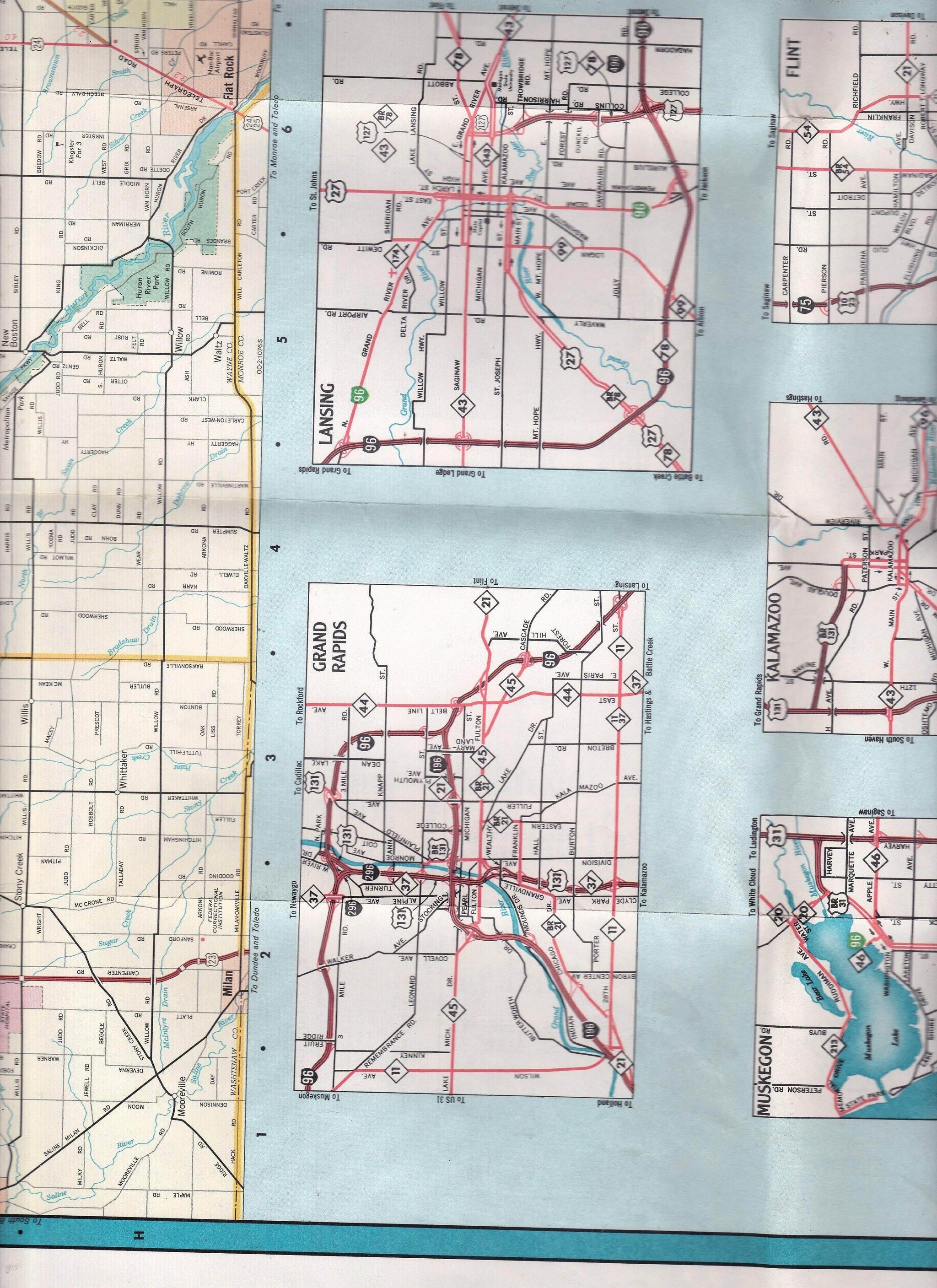 Michigan 1968 Official State Highway Department Road Map – TulipStuff
