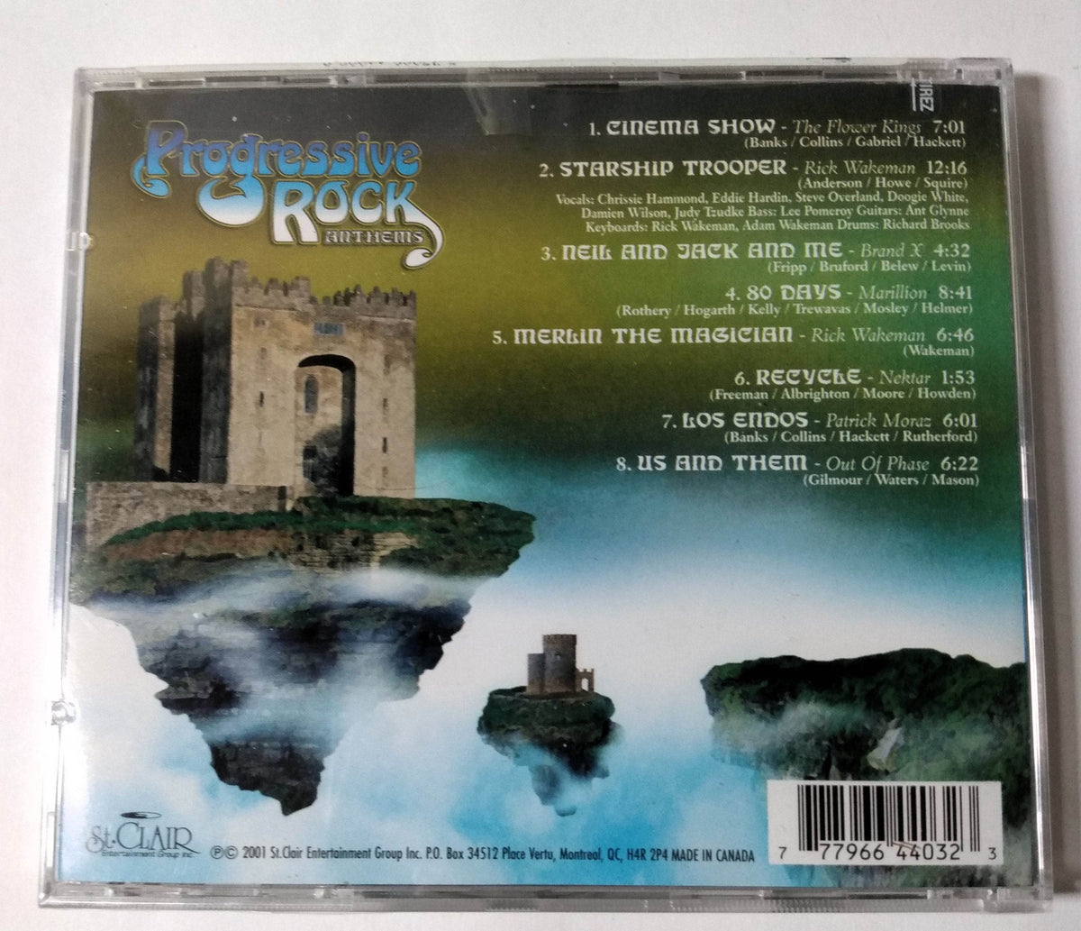 Progressive Rock Anthems Album CD 2001 Rick Wakeman Marillion Brand X ...