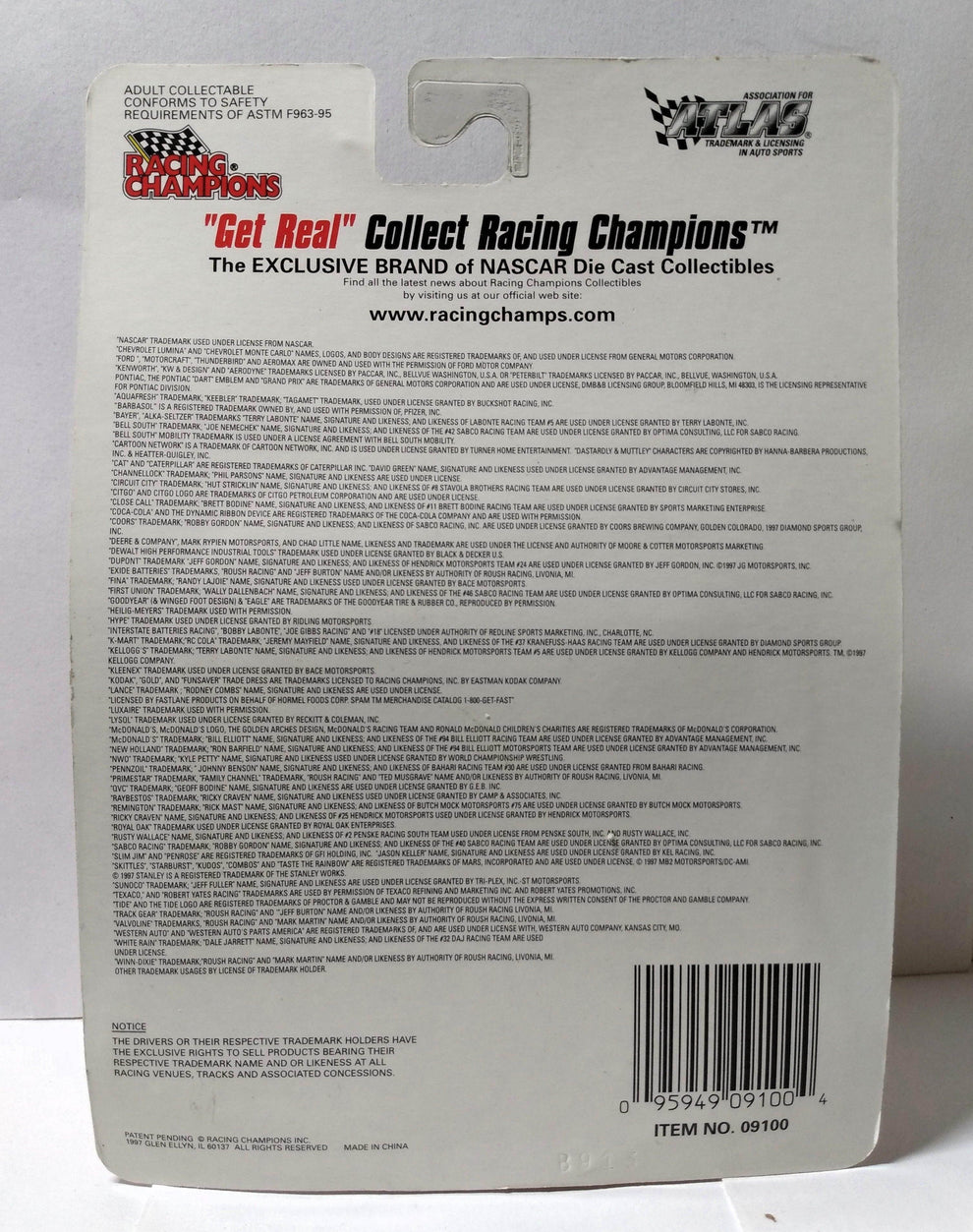 Racing Champions 1997 Premier Medallion Rick Mast Remington Stren ...