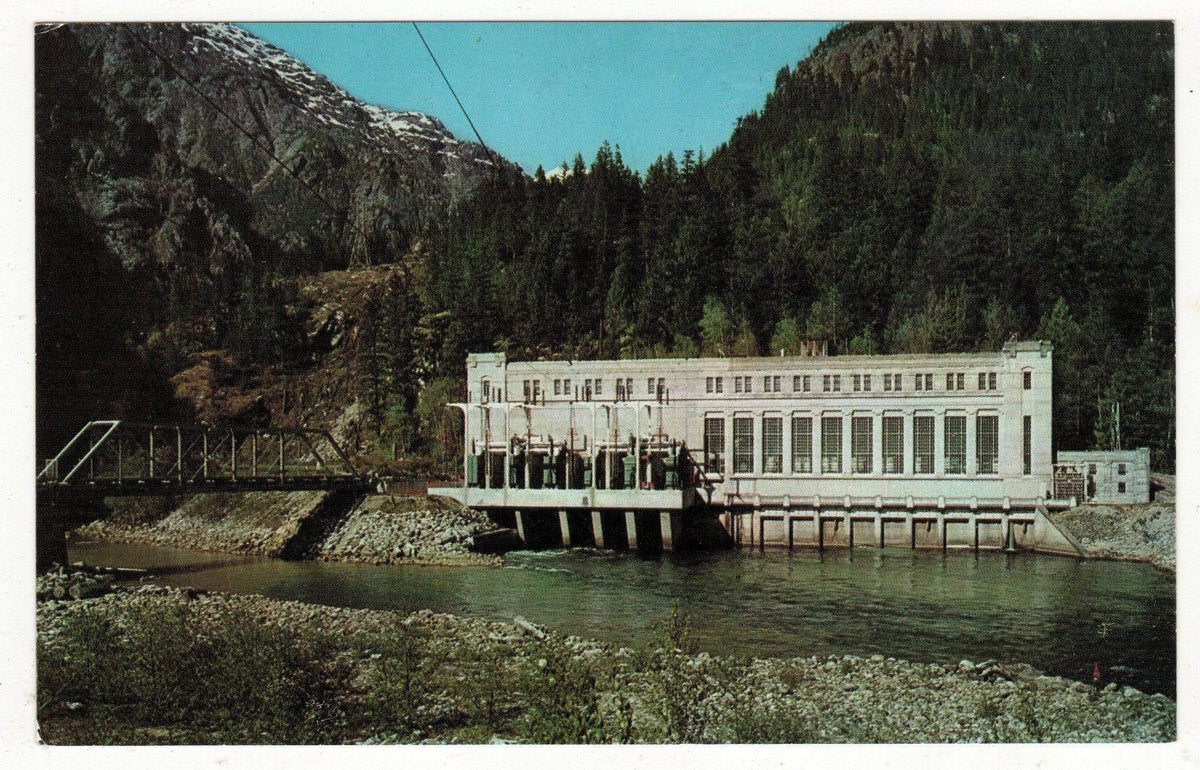 Seattle City Light's Gorge Powerhouse Skagit River Washington 1960 ...