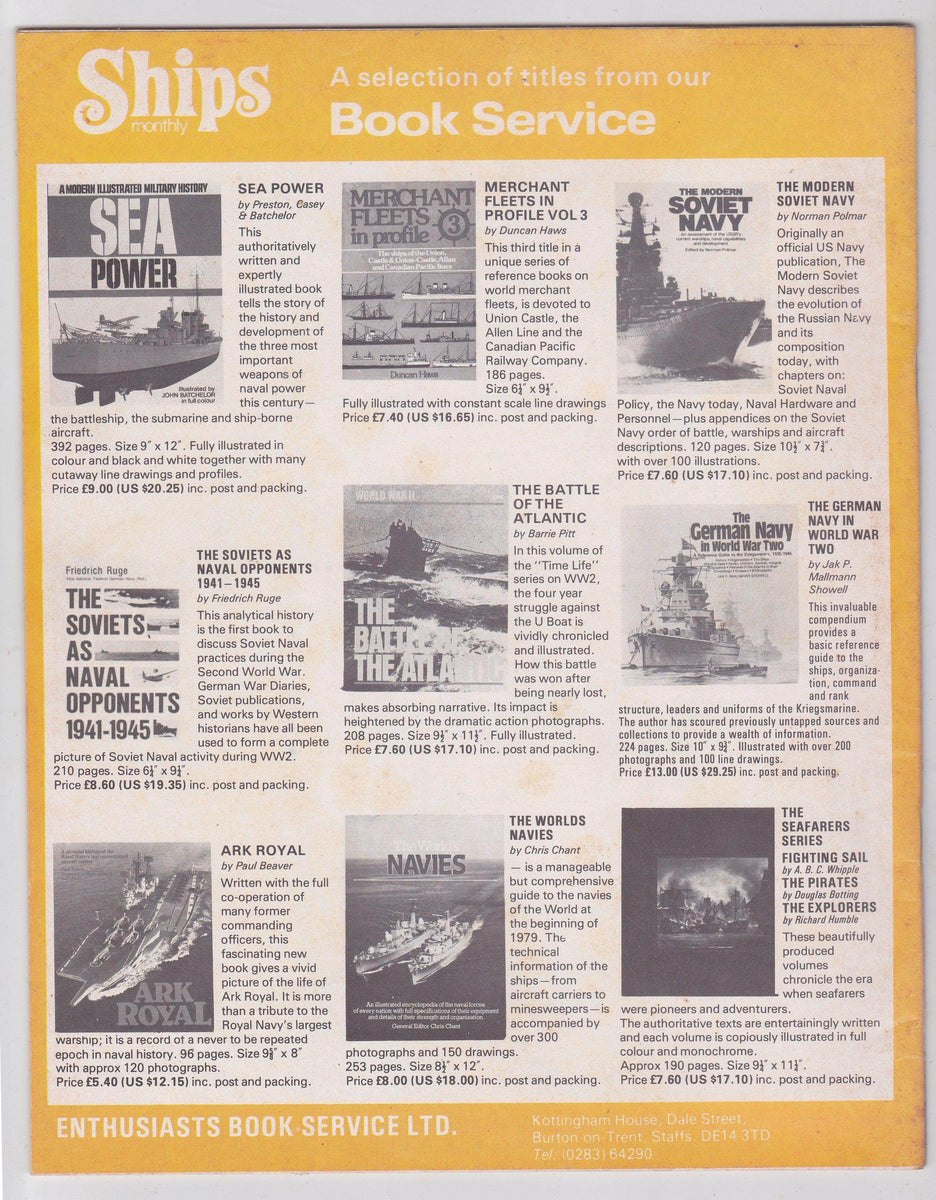 Ships Monthly Magazine February 1980 Normandie Naval Steam Paddle Tugs ...
