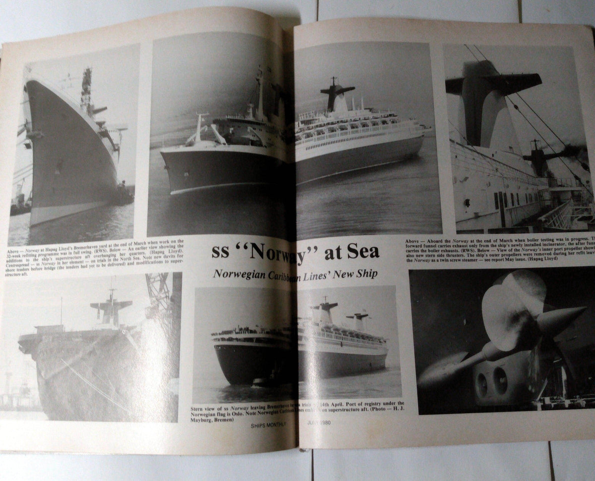 Ships Monthly Magazine June 1980 ss Norway Rajula Dunkirk UK Cruises ...