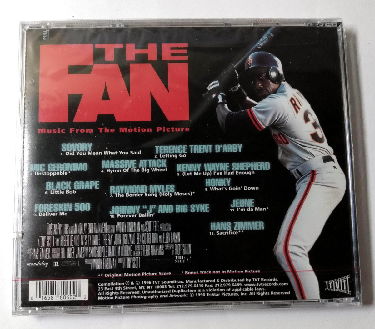 The Fan Music From The Motion Picture Soundtrack Album CD 1996 – TulipStuff