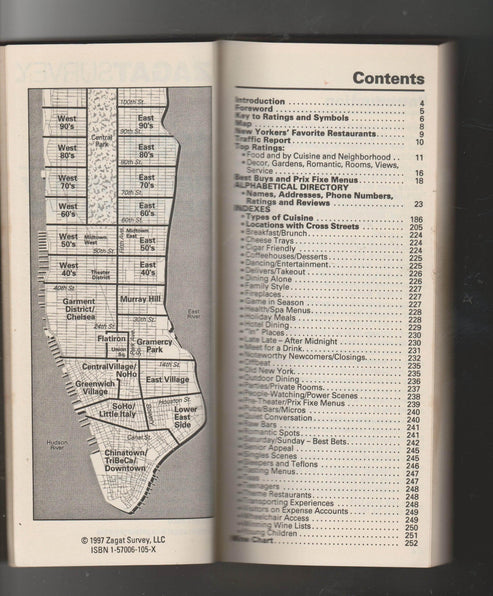 Zagat Survey New York City Restaurants 1998 – TulipStuff