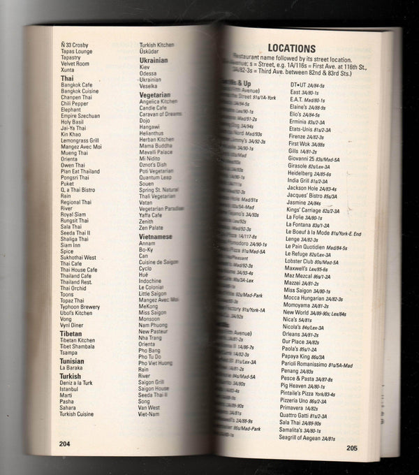 Zagat Survey New York City Restaurants 1998 – TulipStuff